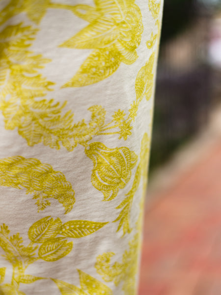 Alchemy Jumpsuit in Chartreuse Toile - Latitudes Fair Trade Alchemy Jumpsuit in Chartreuse Toile - Latitudes Fair Trade