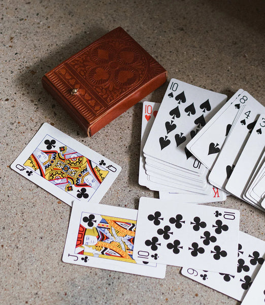 Embossed Leather Playing Cards Set - Latitudes Fair Trade