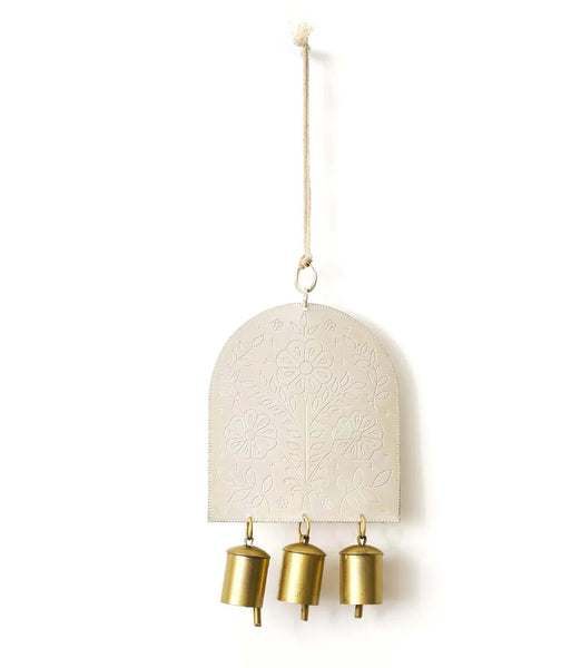 Haveli Etched Brass Wind Chime - Latitudes Fair Trade