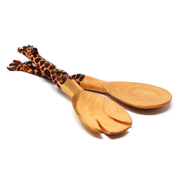 Twisted Giraffe Serving Spoon Set - Latitudes Fair Trade